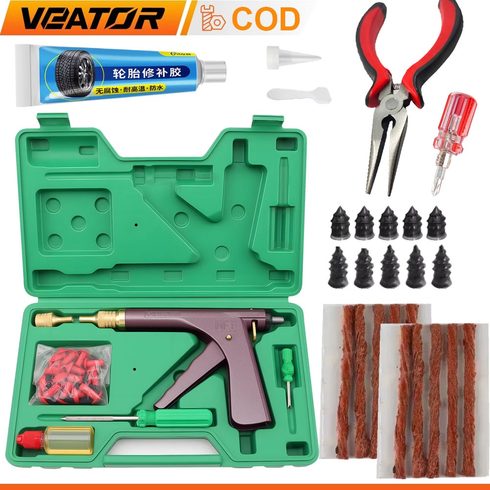 Jual Set Alat Perbaikan Ban Tubeless Sepeda Motor Mobil Baru Glorivox ...