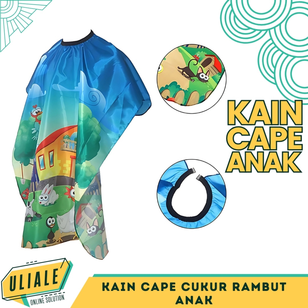 Jual Kain Kep Kain Potong Rambut Anak Kain Cukur Rambut Barber Anak ...