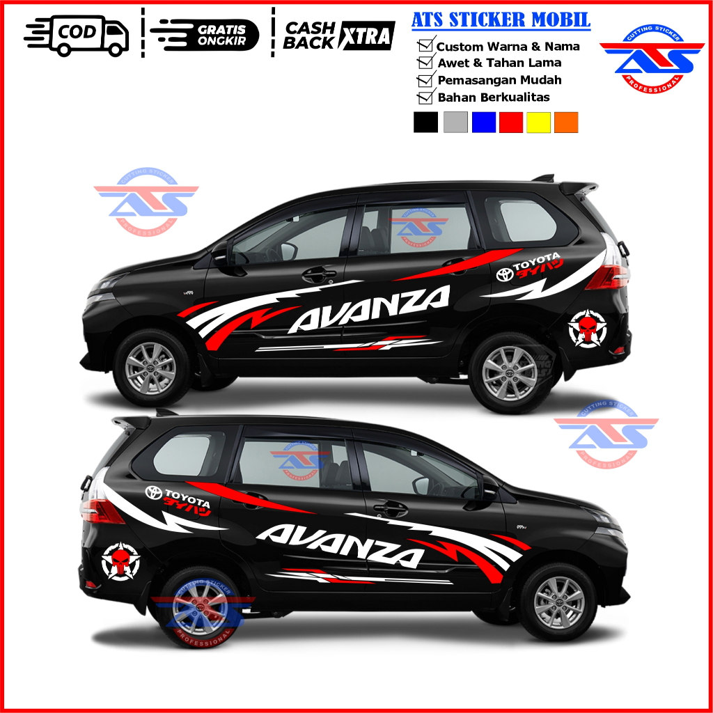 Jual Stiker sticker Mobil Avanza Cutting stiker mobil avanza veloz Old ...