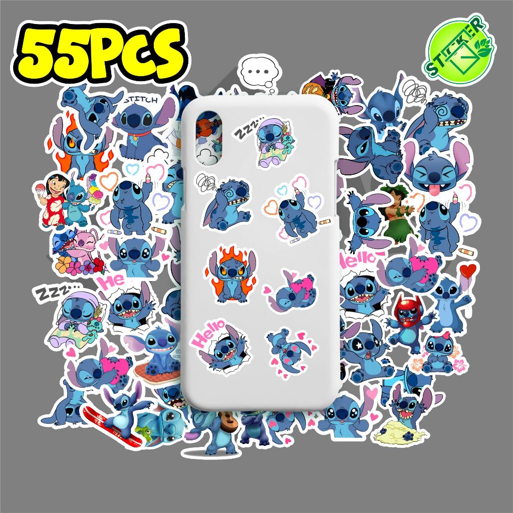 Jual STIKER PACK KARTUN STITCH ISI 55 PCS STIKER PACK VIRAL STIKER PACK ...