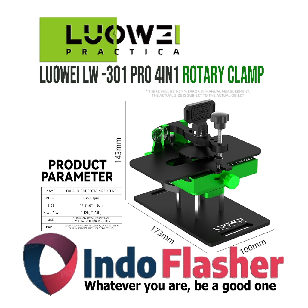 Jual Luowei LW-301 Pro 4in1 Rotary Clamp - Ragum Pembuka LCD - Luowei ...