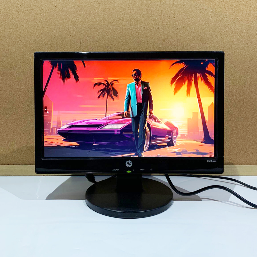 Jual Monitor Merk Hp Led 16 Inch Wide - LECET PEMAIAKAN NORMAL - GRADE ...