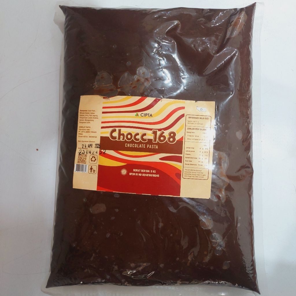 Jual SELAI COKELAT CHOCC 168 5 KG / FILLING COKELAT CHOCC 168 | Shopee ...