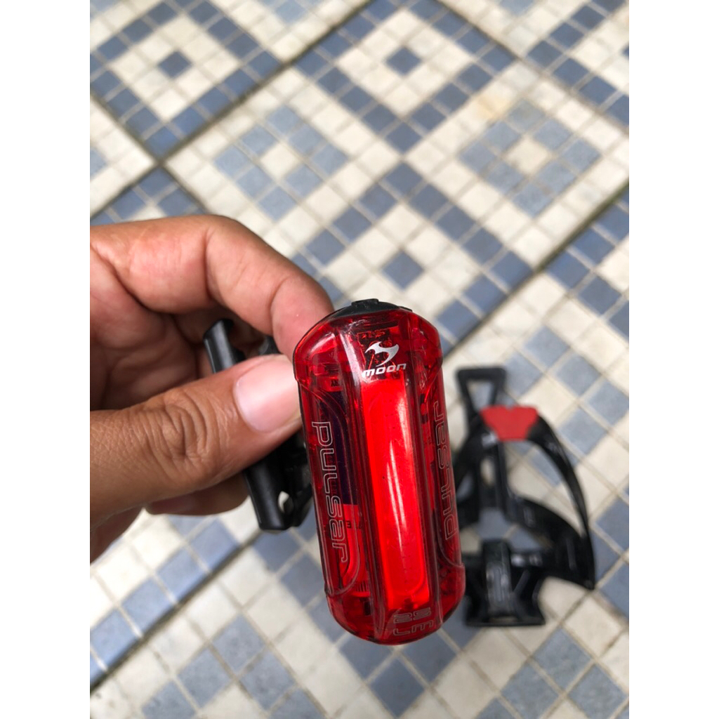 Jual lampu belakang sepeda moon pulsar no rockbross bontrager cateye fabric q1 | Shopee Indonesia