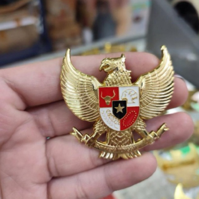 Jual Pin Garuda Tebal Ukuran 5 Cm Timbul Magnet/Peniti | Shopee Indonesia