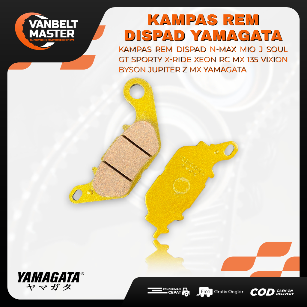 Jual Yamagata Kampas Rem Cakram Dispad Discpad Depan Yamaha Mio Smile J Soul GT X-Ride Fino 115 ...