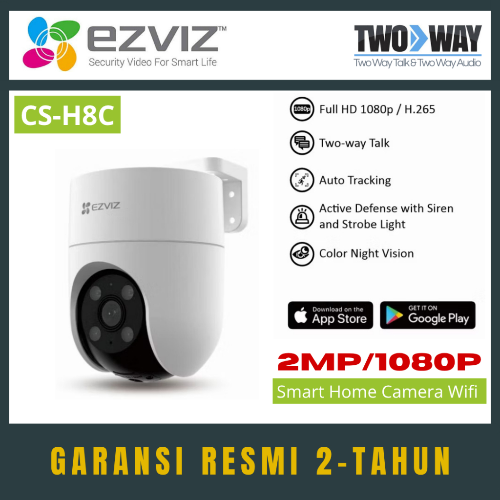 Jual EZVIZ H8C 2MP OUTDOOR CCTV WIRELESS CAMERA WIFI | Shopee Indonesia