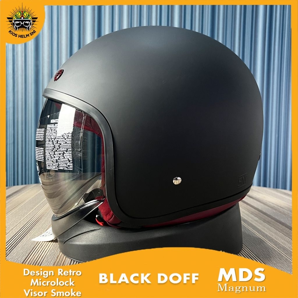Jual MDS MAGNUM ORIGINAL | Helm MDS Magnum Retro | Shopee Indonesia