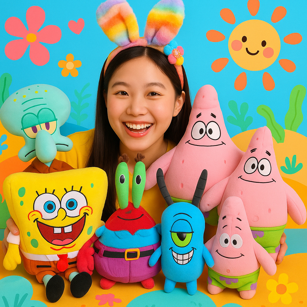 Jual Boneka Spongebob Patrick Garry L Spongbob Squidward Bahan Yelvo ...