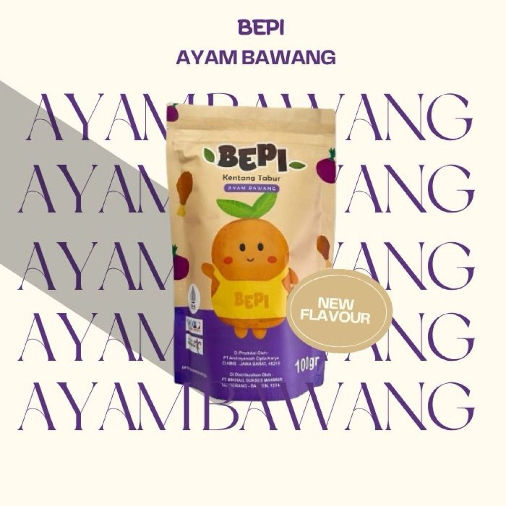 Jual BEPI Kentang Tabur Rasa Ayam Bawang 100gr | Shopee Indonesia