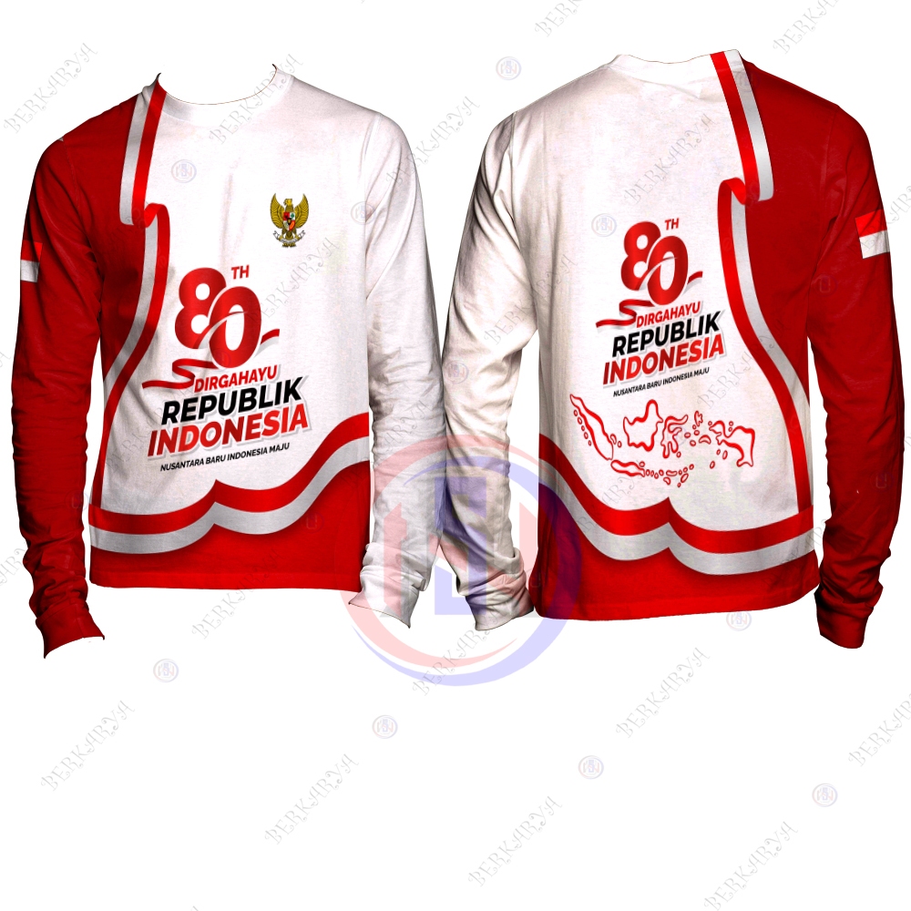 Jual Kaos Baju 17 Agustus Hut Ri Ke 80 Kemerdekaan Indonesia Kaos 17 ...