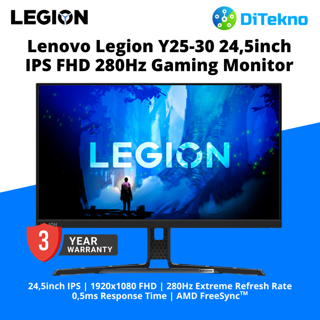 Jual Lenovo Legion Y25-30 24 inch FHD 280Hz Monitor Gaming | Shopee Indonesia