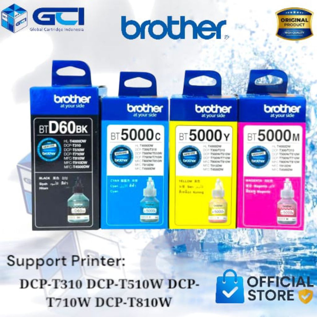 Jual 1 SET 4 PCS Tinta Brother For Printer DCP-T310 DCP-T510W DCP-T710W ...