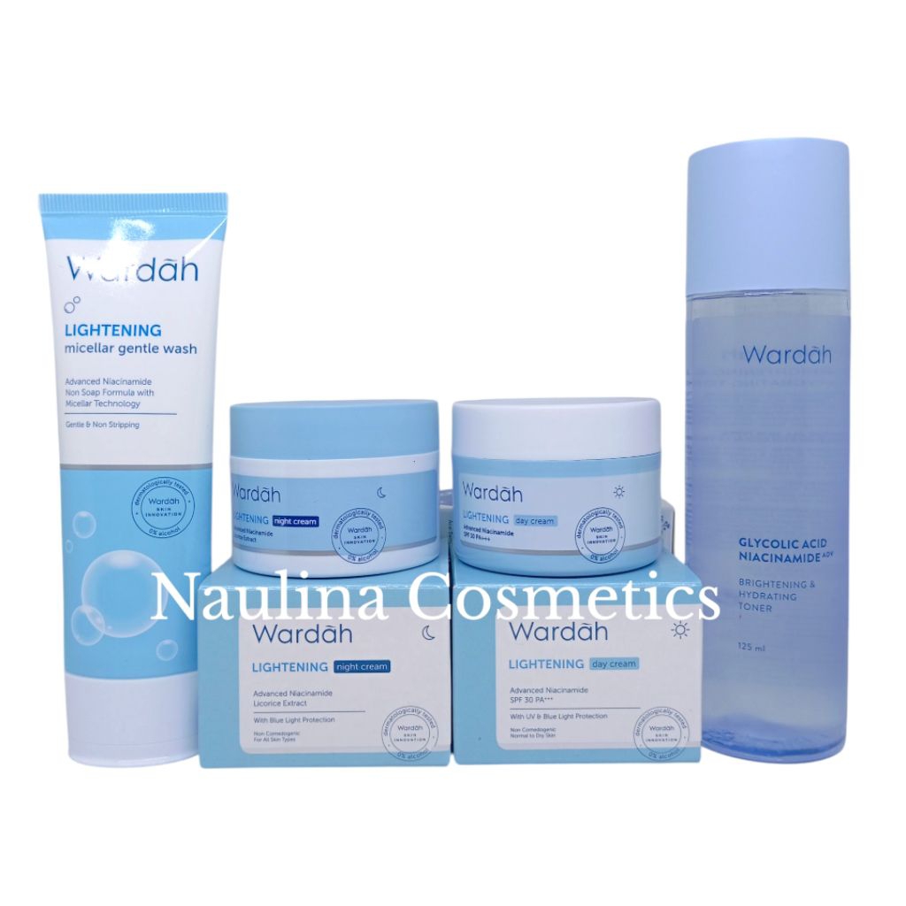 Jual Wardah Lightening Paket Skincare Untuk Kulit Kering / Paket Hemat Wardah Lightening ...