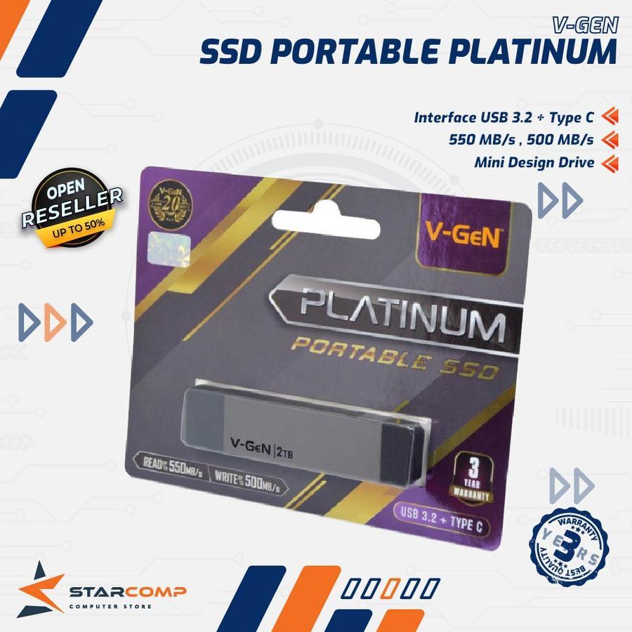 Jual V-GeN PLATINUM SSD EXTERNAL 2TB VGeN Portable Solid State Drive ...