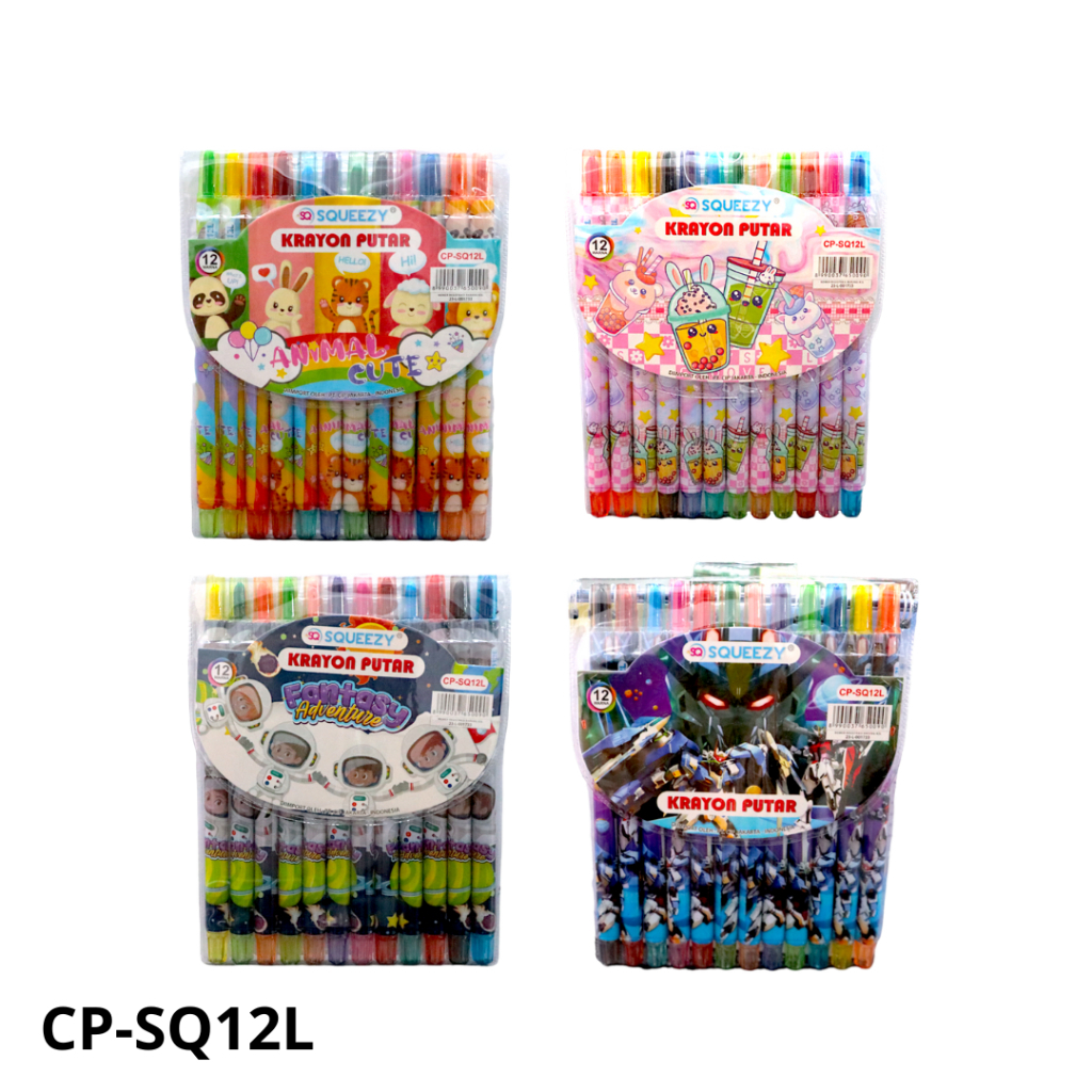 Jual CRAYON PUTAR PANJANG 12 WARNA MOTIF KEREN MENARIK cxx | Shopee ...