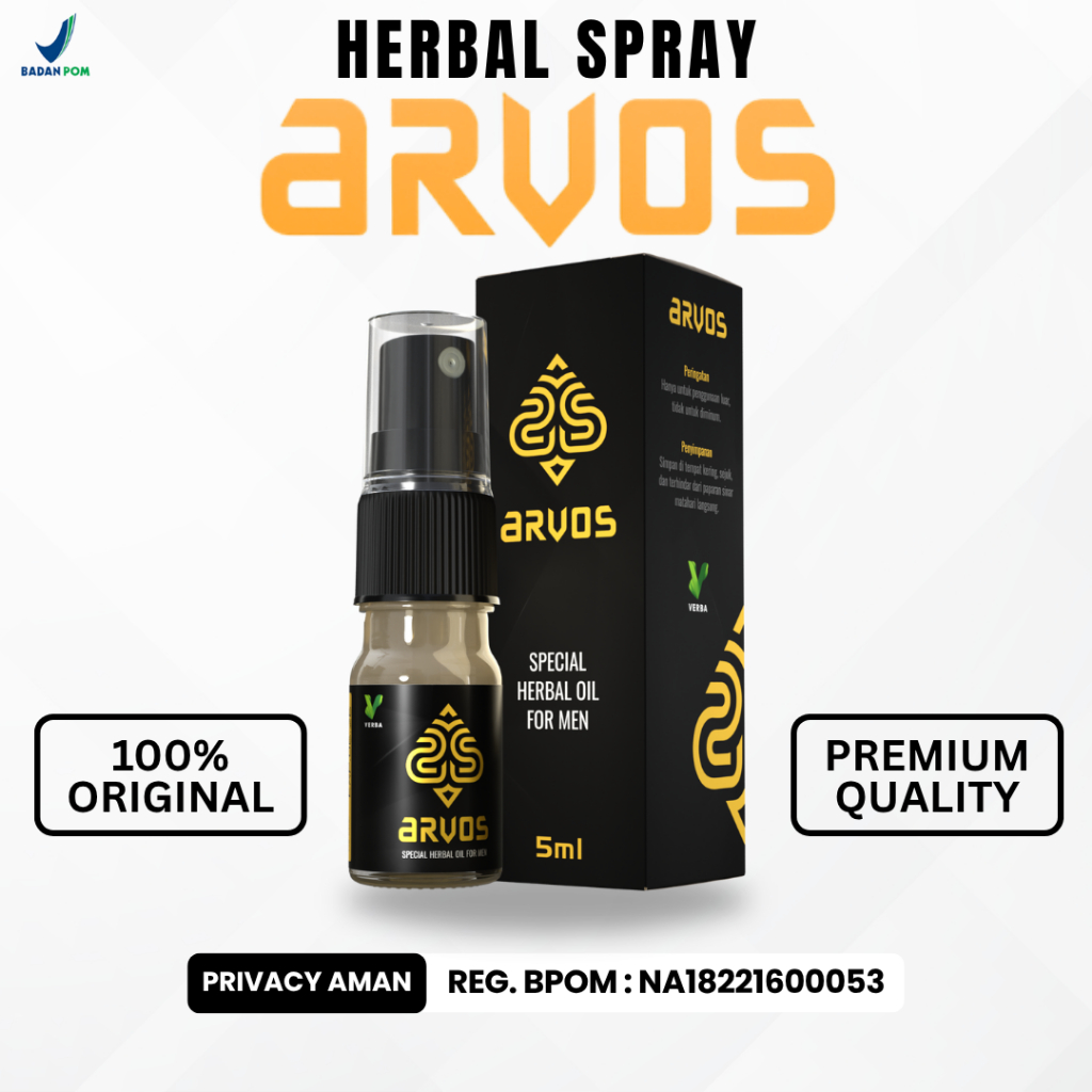 Jual ARVOS GOLD Obat Minyak Pijat Kuat Semprot Pria Tahan Lama Oles X ...