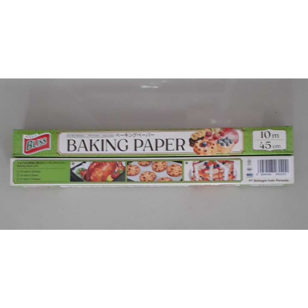 Jual Kertas Baking (Baking Paper) ukuran 45 cm x 10 meter merk Bliss ...
