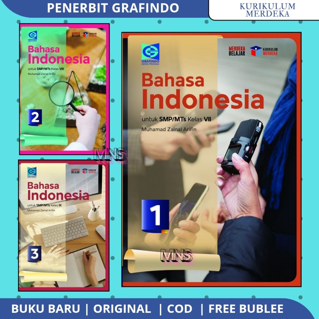 Jual Buku Paket Bahasa Indonesia SMP/ MTs Kelas 7 8 9 KM Penerbit Grafindo | Shopee Indonesia
