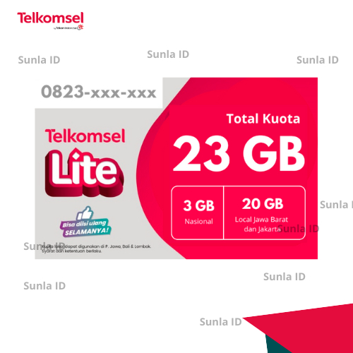 Jual Kartu Telkomsel Lite 23gb | 30 Hari | Shopee Indonesia
