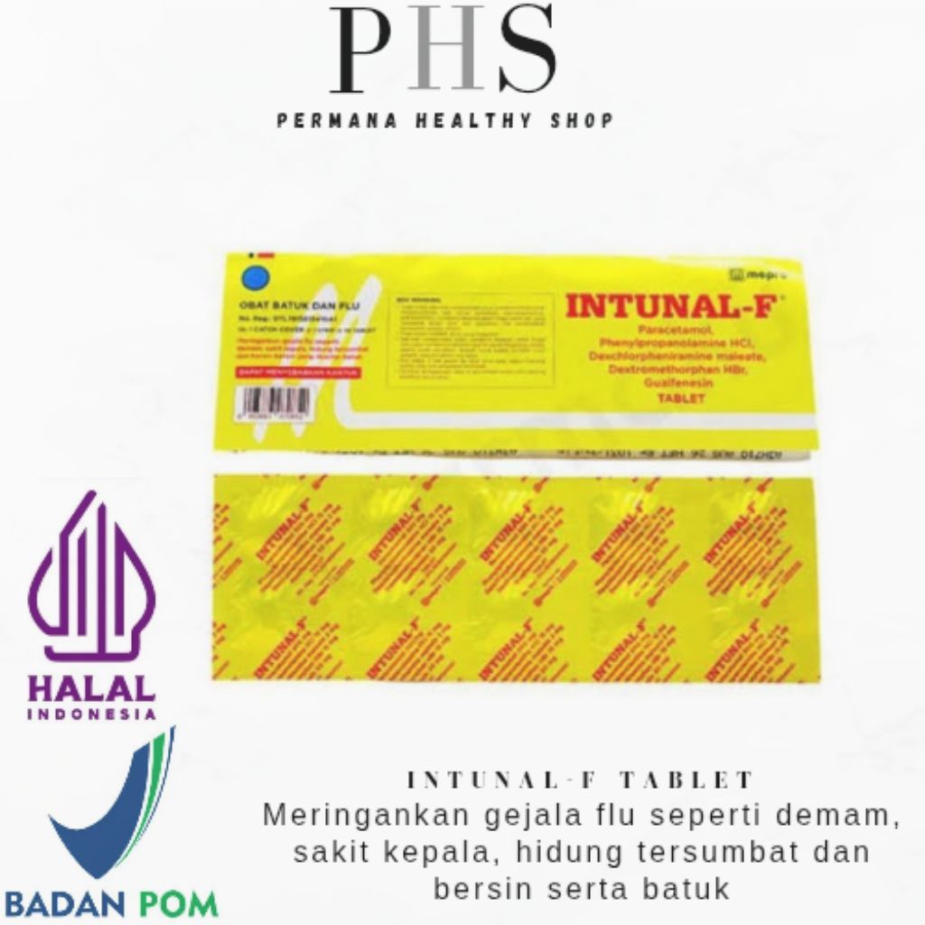 Jual INTUNAL-F STRIP ISI 10 TABLET / INTUNAL FORTE 10 TABLET / MEMBANTU ...