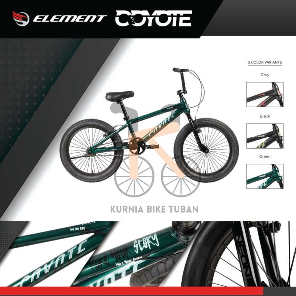 Jual Sepeda BMX COYOTE NEON 200 3.0 by ELEMENT Ban Besar | Shopee Indonesia