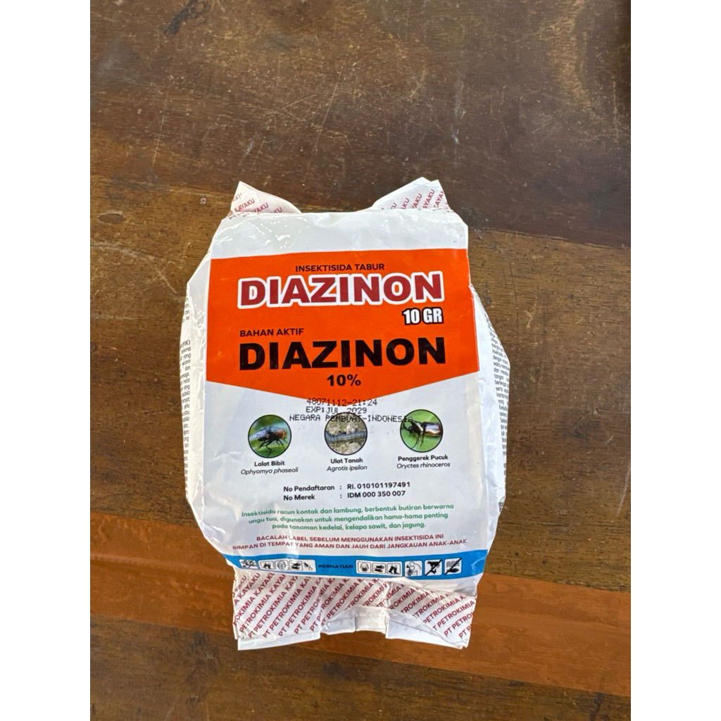 Jual DIAZINON 10gr basmi ulat cacing tanah | Shopee Indonesia