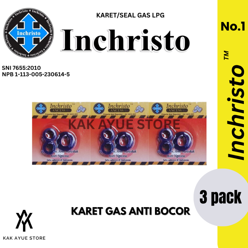 Jual NEW biru ! harga hemat 3 Pack INCHRISTO karet gas - karet tabung ...