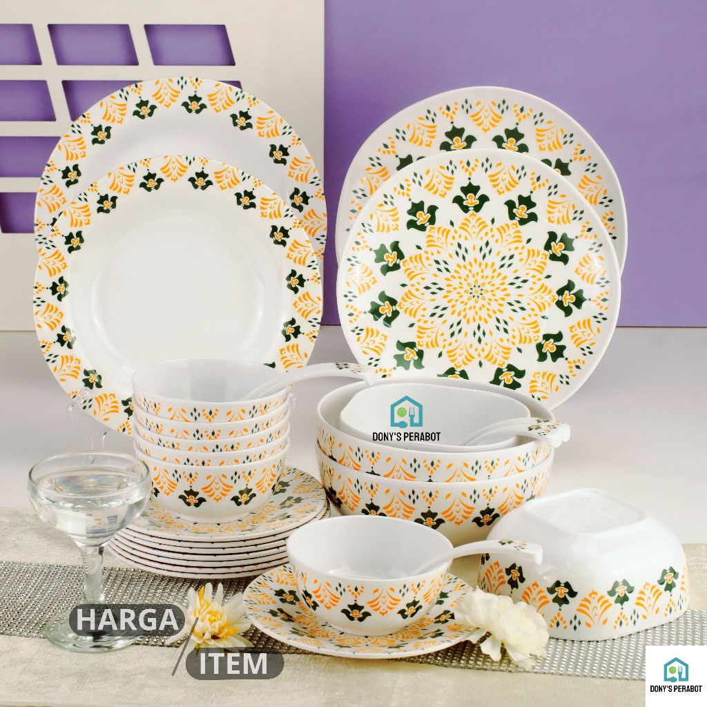 Jual Piring Mangkok Set Melamin 100% ( Piring Melamin dengan Nuansa ...