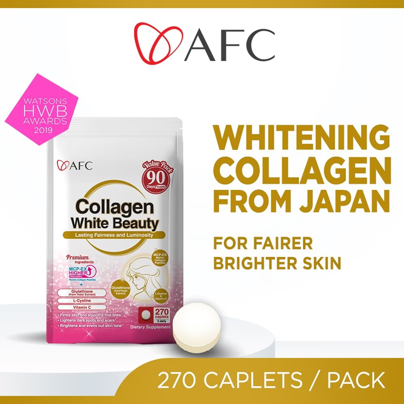 Jual AFC Collagen White Beauty isi 270 kaplet | Shopee Indonesia