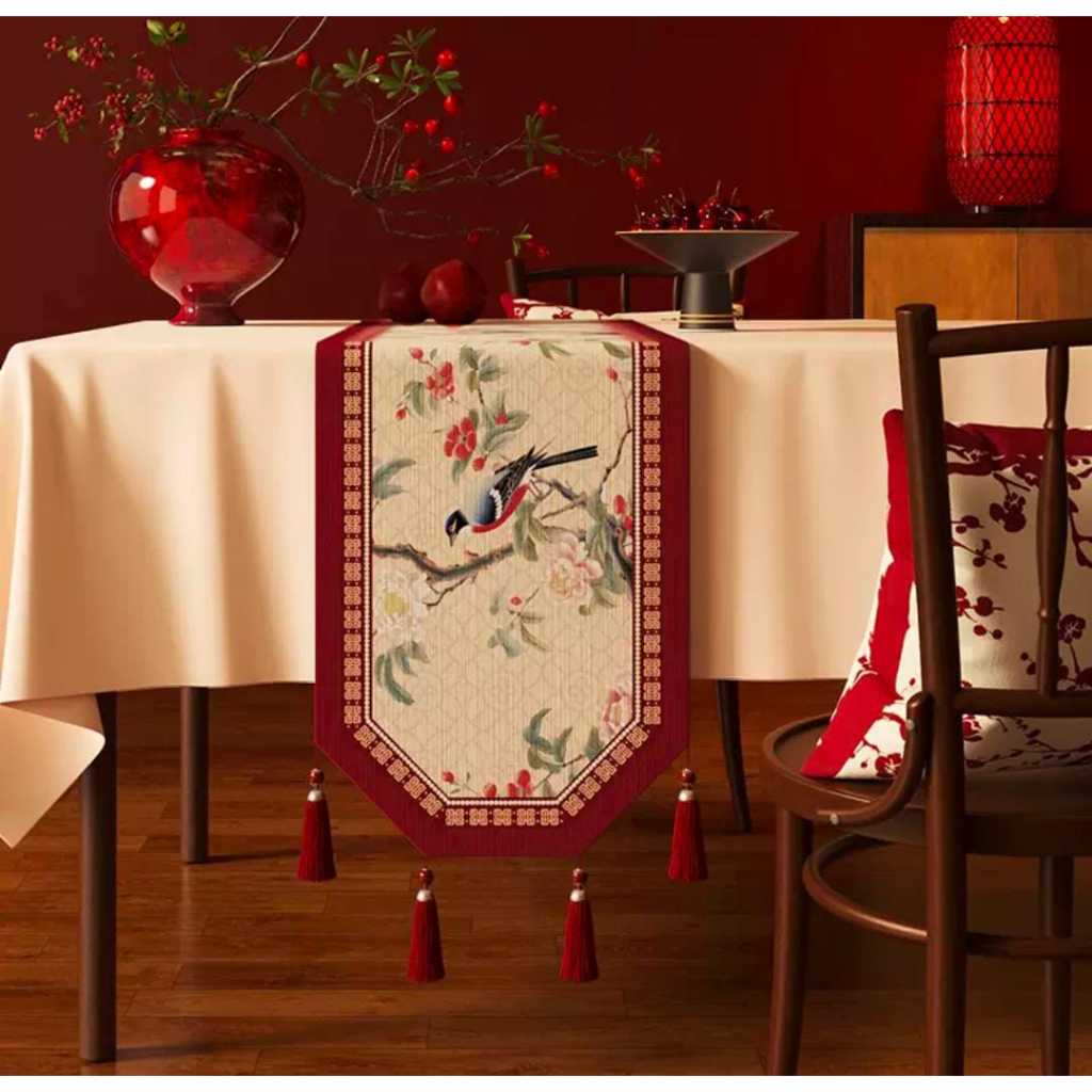 Jual Taplak Meja Chinese / Canary Red Table Runner EB Dining 4769 ...
