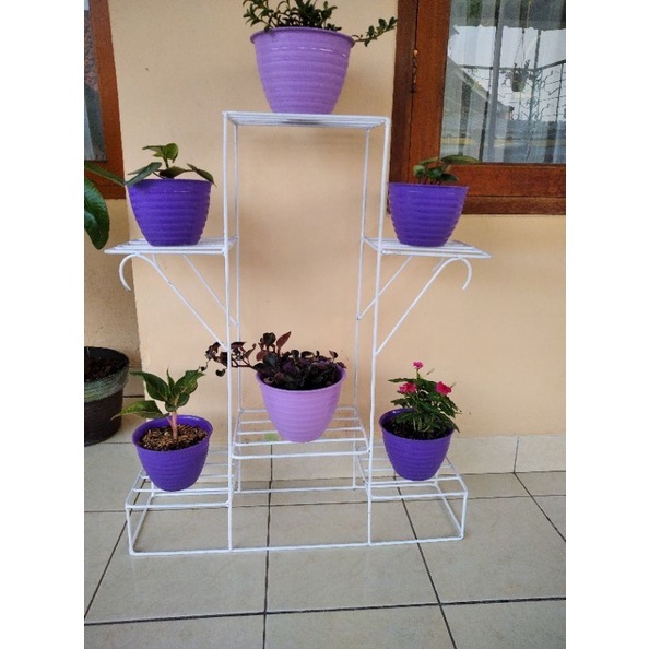 Jual New Podium/Rak Bunga Besi/Standing Pot Besi/Rak Serbaguna/Rak ...