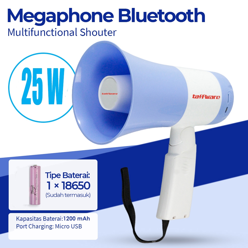 Jual Toa Megaphone Bluetooth 25W 619FB - Wireless Bluetooth 25W ...