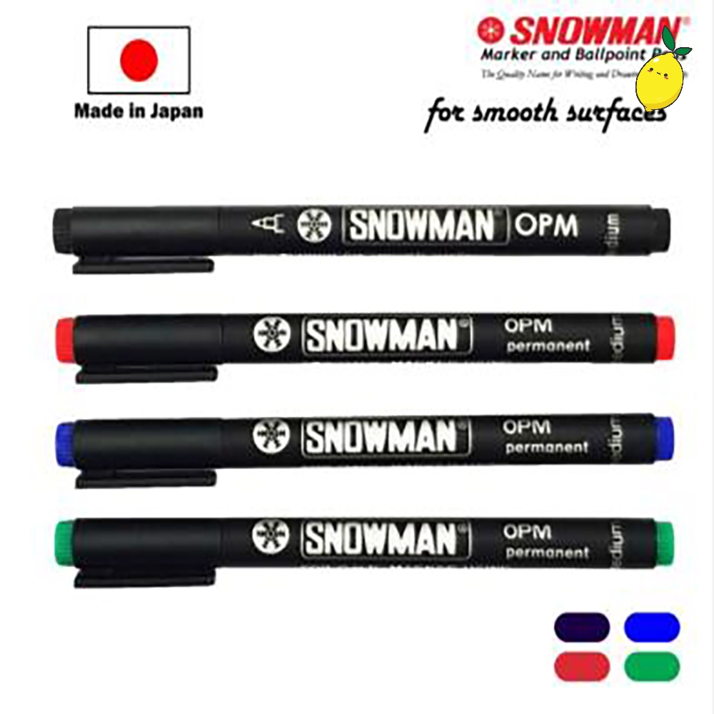 Jual Spidol OHP Snowman Permanen OPM / OPF | Shopee Indonesia