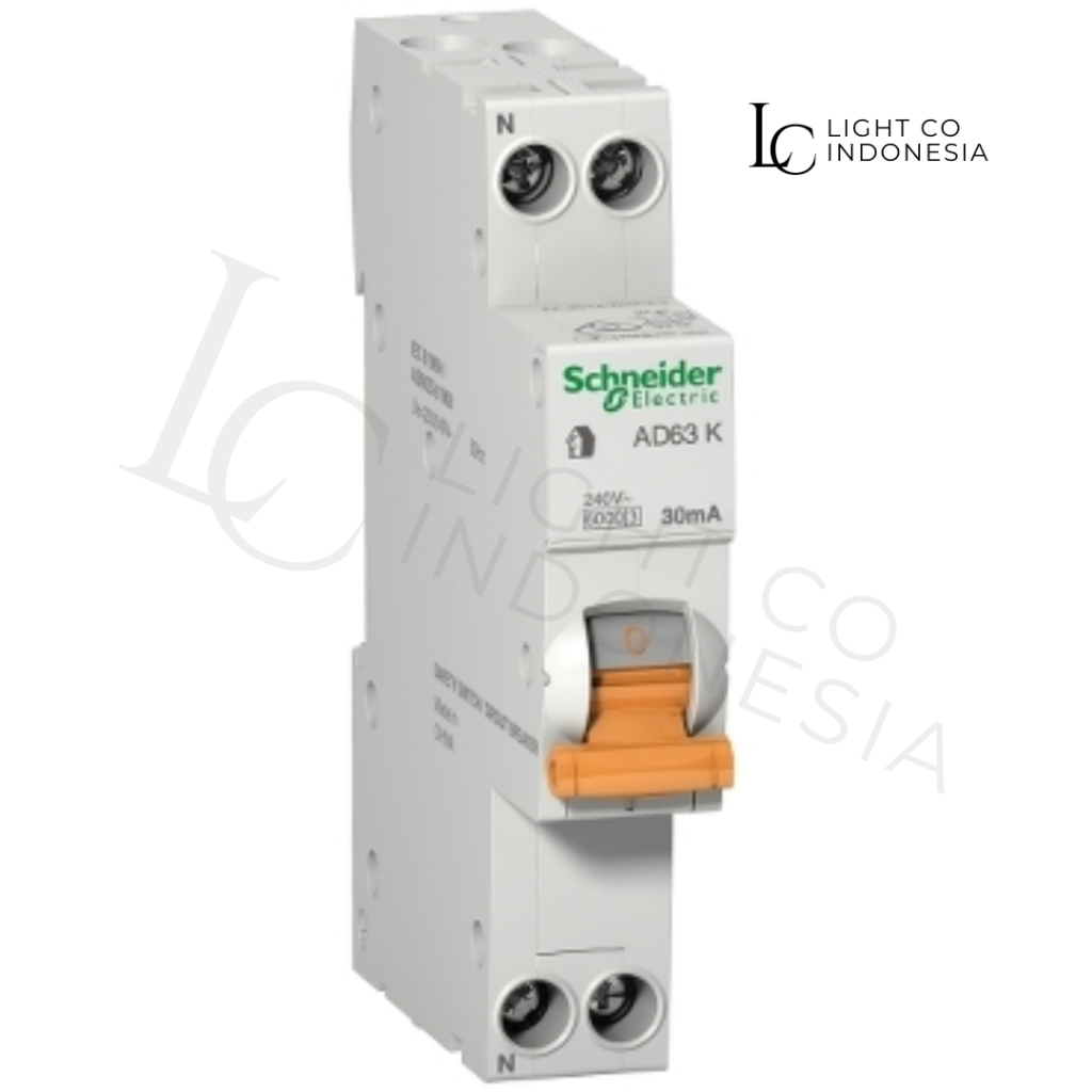 Jual Schneider Rcbo slim 20a 1phase / ELCB 20a 1phase RCBO SCHNEIDER Slim Domae 1P+N (MCB+ELCB ...