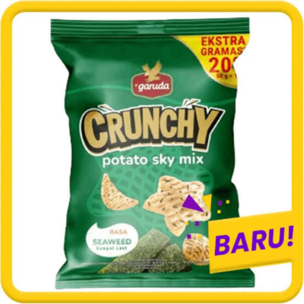 Jual Garuda Crunchy Potato Sky Mix Seaweed 50 + 10 g | Shopee Indonesia