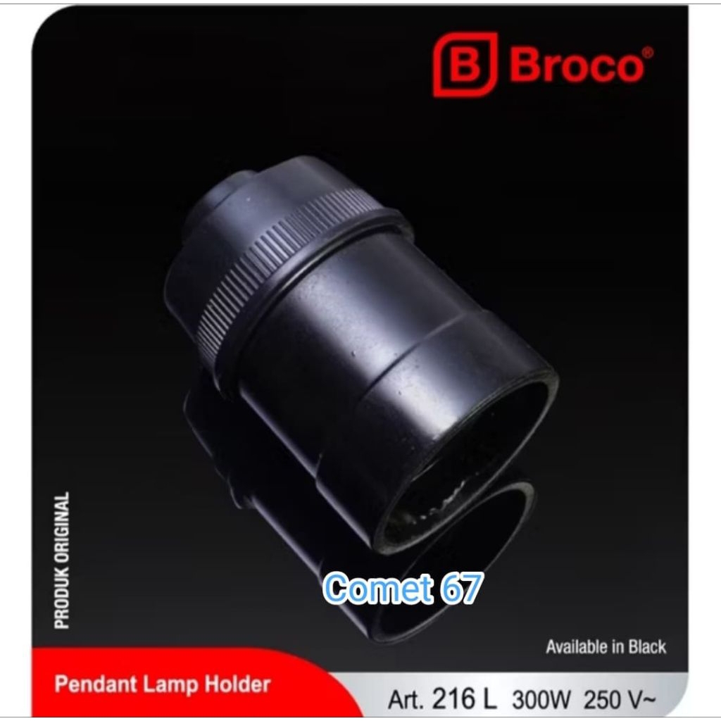 Jual Fitting Gantungan BROCO / Ceiling Gantungan BROCO / Rumah Lampu ...