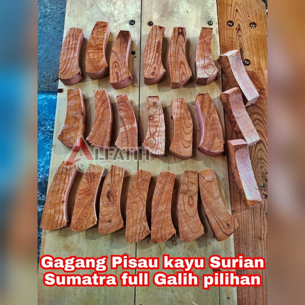 Jual gagang pisau handel gol0k kayu johar Surian nangka | Shopee Indonesia