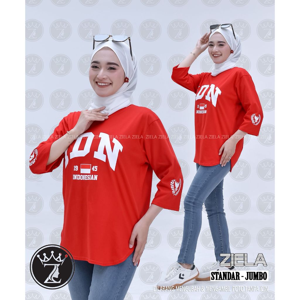 Jual Kaos Hut Ri Ke 80 Wanita Dirgahayu Cod Bju 2025 Karnaval Kaos ...
