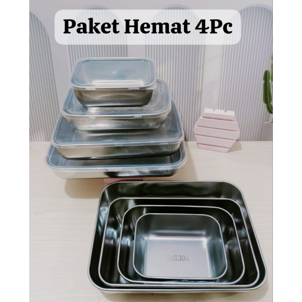 Jual PAKET HEMAT BAKI TUTUP HEMAT 4PC (S,M,L,XL) | Shopee Indonesia