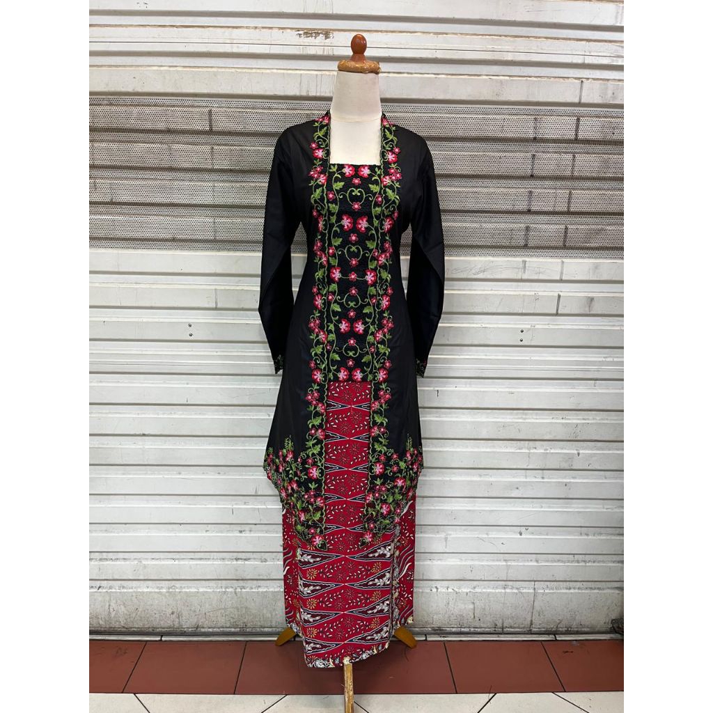 Jual Kebaya Encim Tunik Kutu Baru/Tunik Motif Bunga/Kebaya Seragam ...