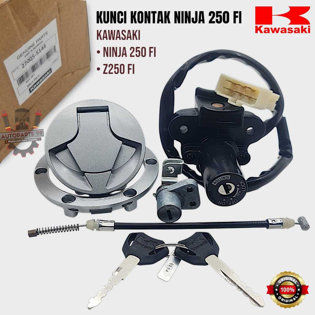 Jual Kunci Kontak Ninja 250 FI Karbu Z250 FI Original Kawasaki Keyset ...