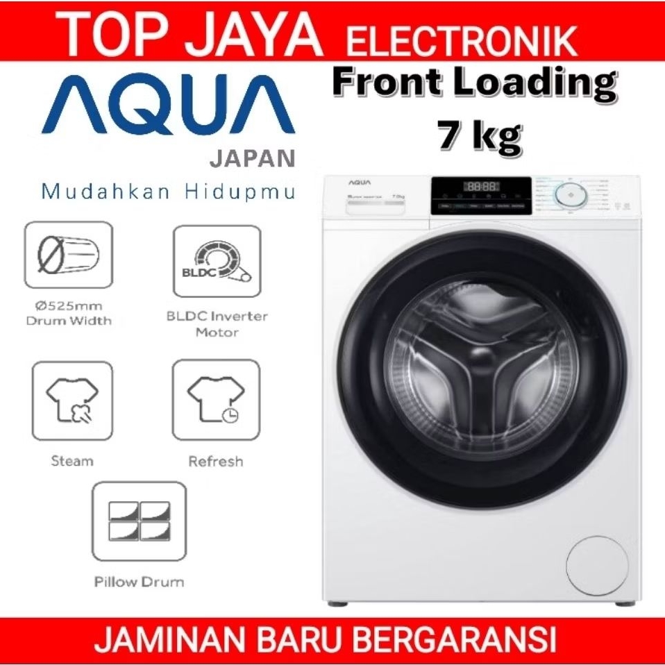 Jual MESIN CUCI FRONT LOADING AQUA 7KG FQW-720BF/MESIN CUCI AQUA 7KG FRONT LOADING NEW SERIES ...