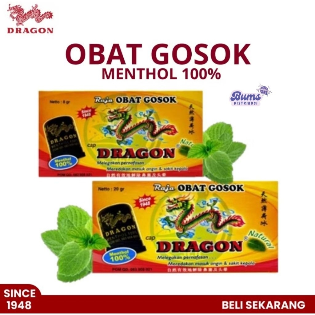 Jual Dragon Menthol 100% ukuran 3g-20g | Shopee Indonesia