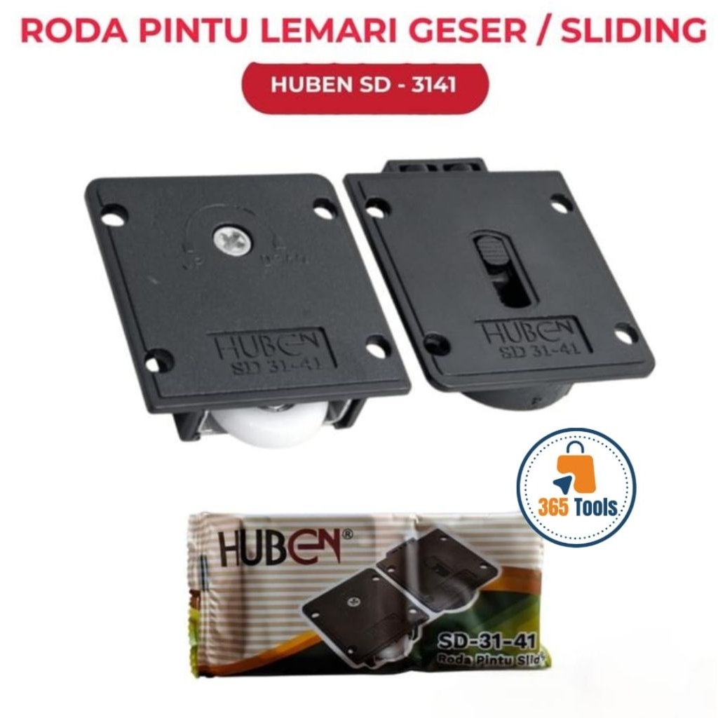 Jual Roda Pintu Lemari Sliding Geser SD 3141 Merk HUBEN (Perpasang) | Shopee Indonesia