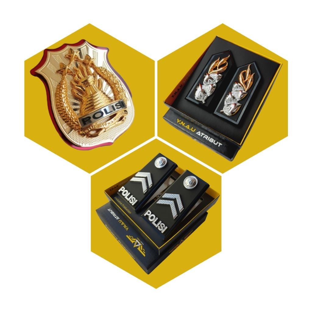 Jual Pangkat Briptu Polri Full Mika + Pin Monogram Polri Full Mika ...