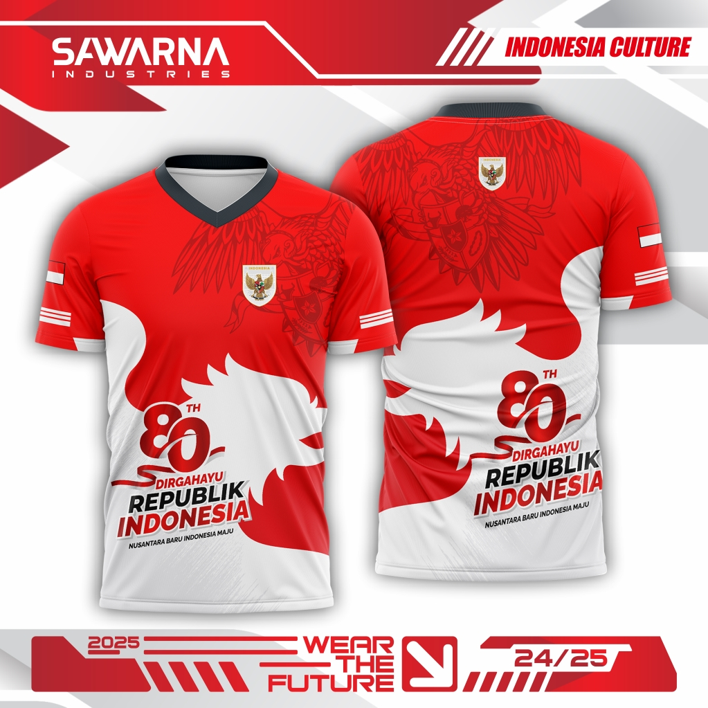Jual JERSEY KAOS PANITIA HUT RI 79 INDONESIA KEMERDEKAAN 17 AGUSTUS TAHUN 1945 - 2025 REPUBLIK ...