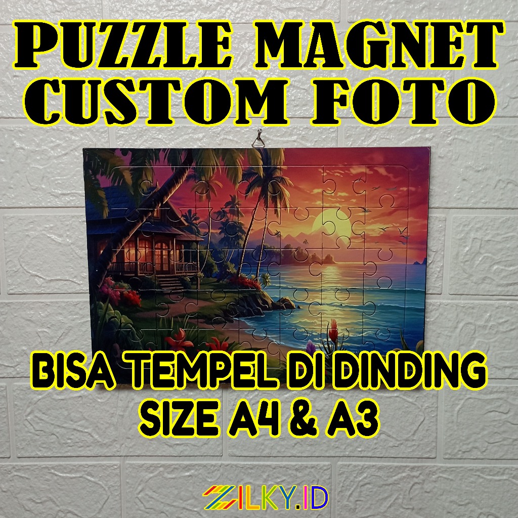 Jual Puzzle Magnet Custom Costum Print Cetak Foto Photo Poto Kayu Papan ...