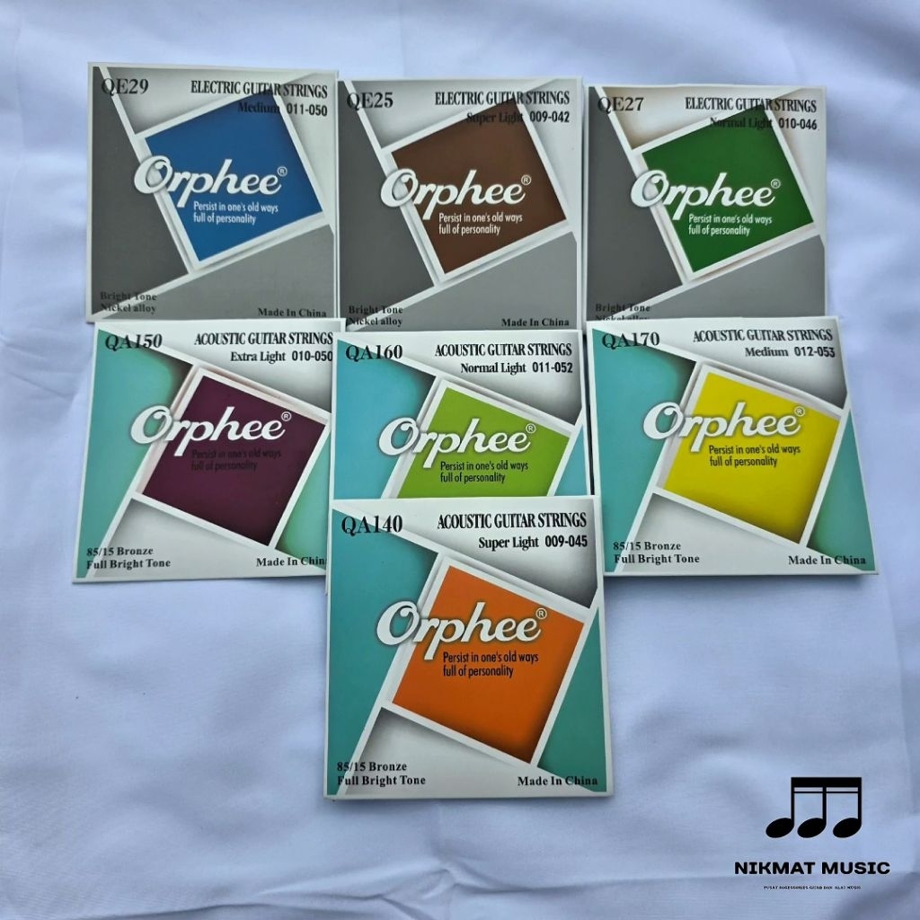 Jual Senar gitar ORIGINAL Orphee Akustik stell string dan Electrik ...