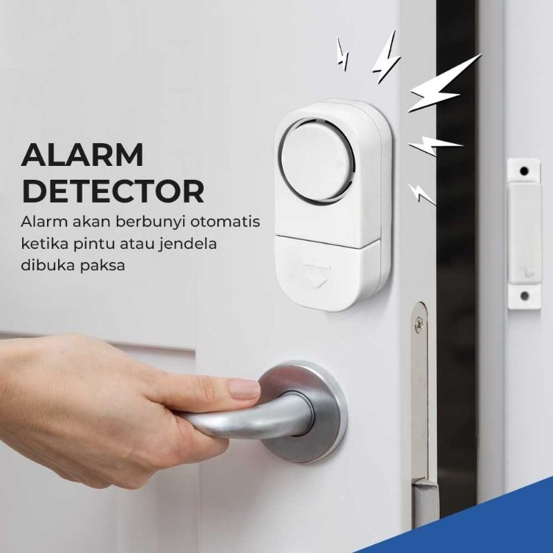 Jual Alarm Pintu Anti Maling Wireless Door Window Bell Rumah Pintu ...